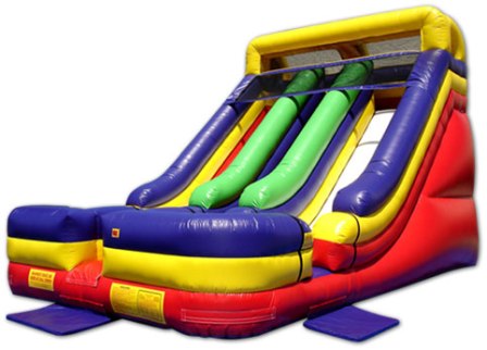 Double Lane Dry Slide 18 Feet | Tons Of Fun